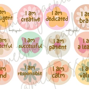 ENGLISH 24 Affirmation Cards Neutral Palette English - Etsy