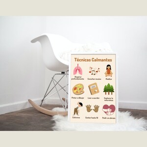 Spanish-calming Techniques Poster/ Tecnicas Calmantes Cartel - Etsy