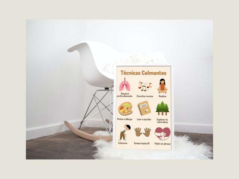 Spanish-calming Techniques Poster/ Tecnicas Calmantes Cartel - Etsy