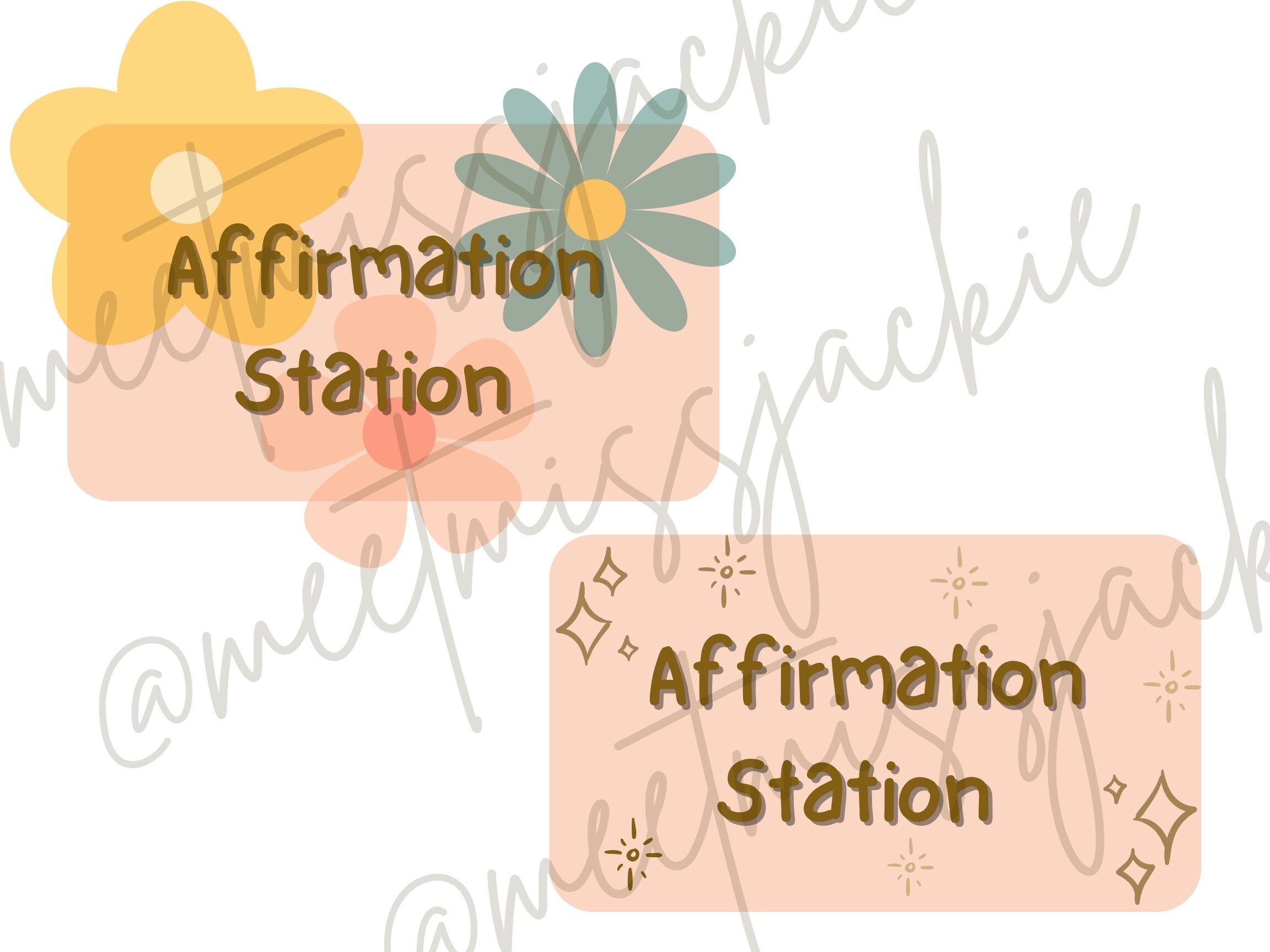ENGLISH- 24 Affirmation Cards - Neutral Palette - English Version - Etsy