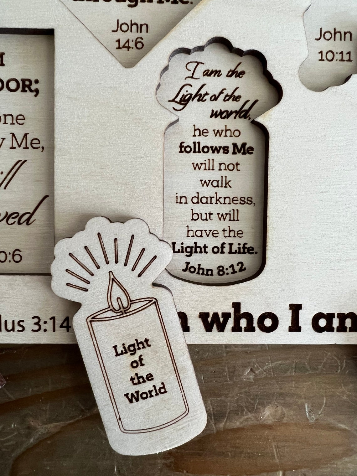Jesus I Am Puzzle for Kids Wooden Puzzle Good Shepherd - Etsy