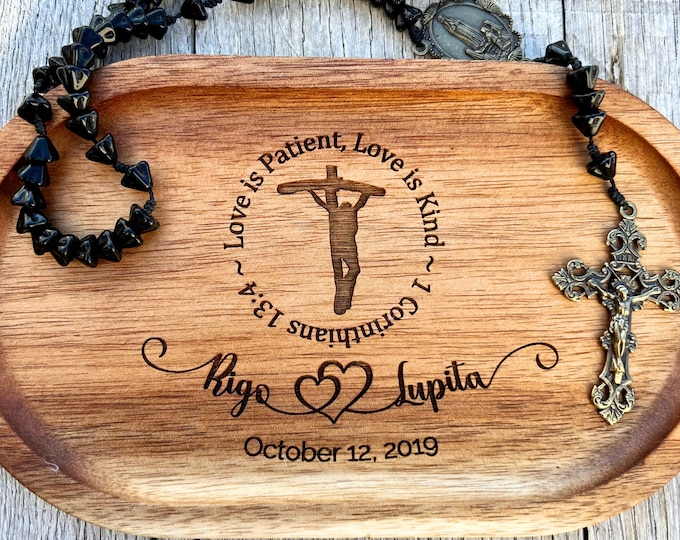 Rosary Wall Holder . Rustic Rosary Display . Rosary Wall Hanger ...