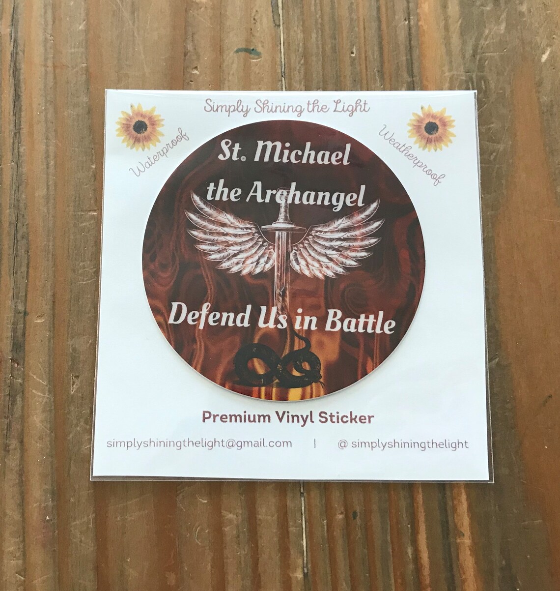 St. Michael the Archangel 3 Vinyl Sticker Catholic - Etsy