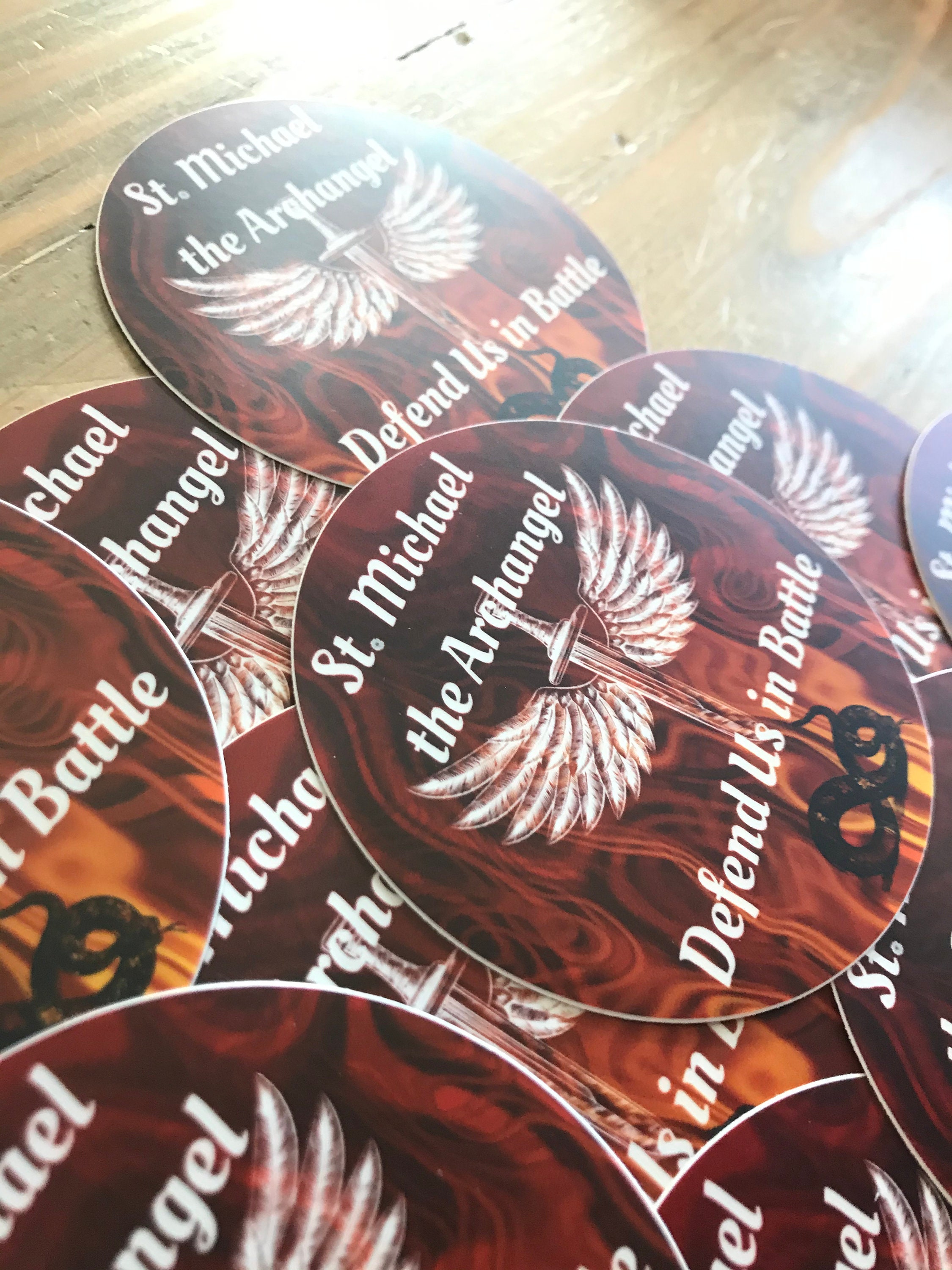 St. Michael the Archangel 3 Vinyl Sticker Catholic - Etsy