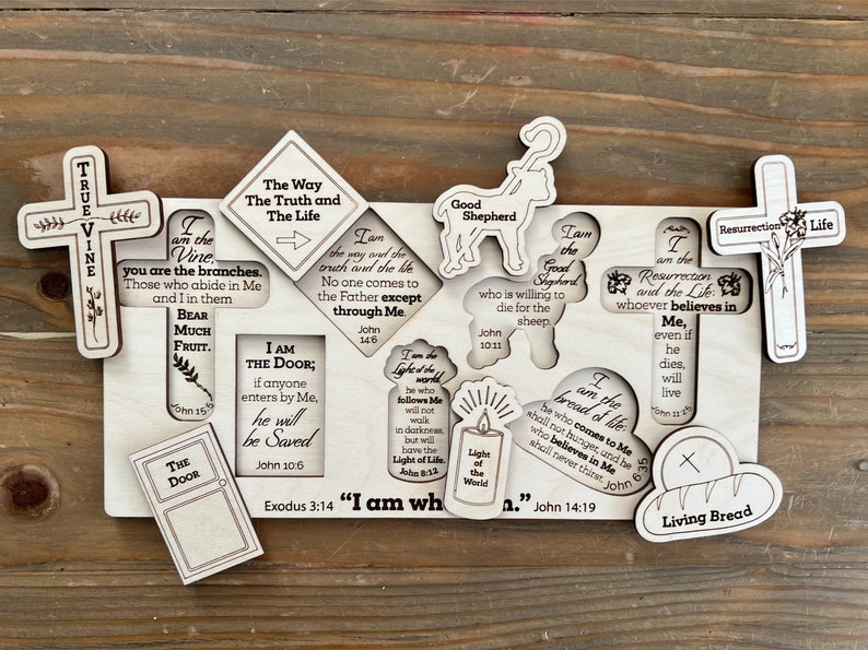 Jesus I Am Puzzle for Kids Wooden Puzzle Good Shepherd - Etsy