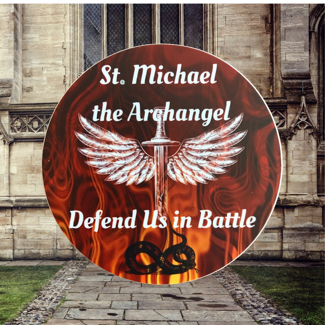 St. Michael the Archangel 3" Vinyl Sticker | Catholic Saint Sticker ...