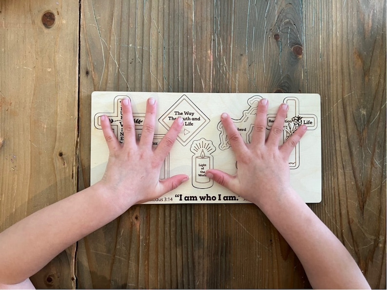 Jesus I Am Puzzle for Kids Wooden Puzzle Good Shepherd - Etsy