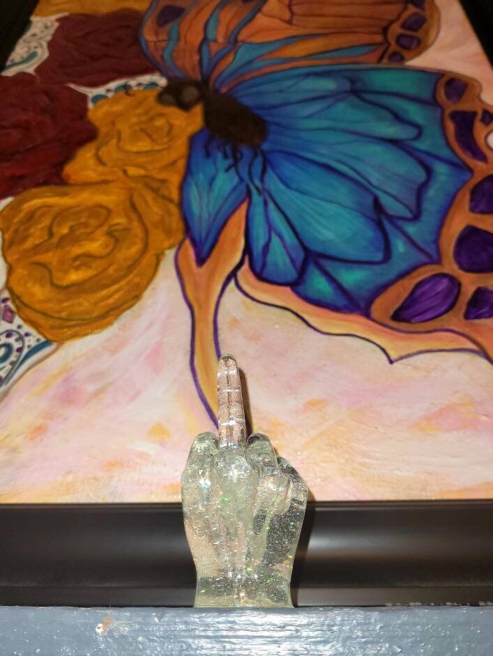 Fabulous Middle Finger Big Ole Diamond Shine F U - Etsy