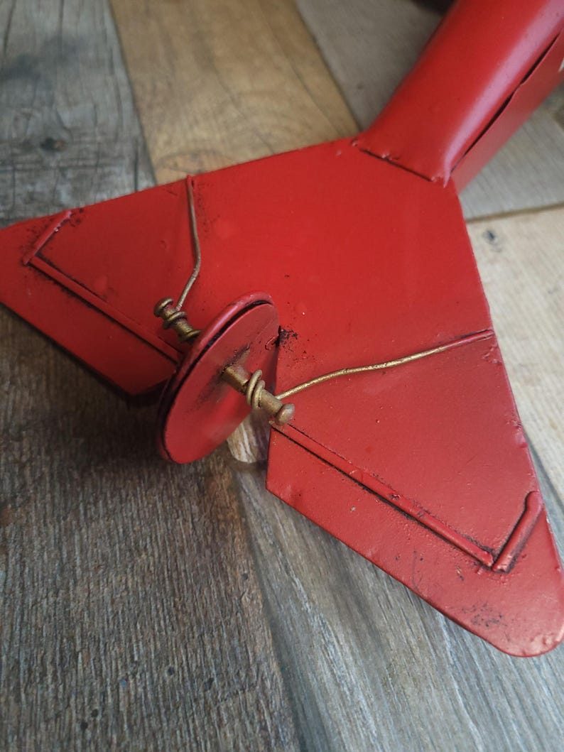 Vintage Metal Tri-wing Red Baron WWII Model Plane - Etsy