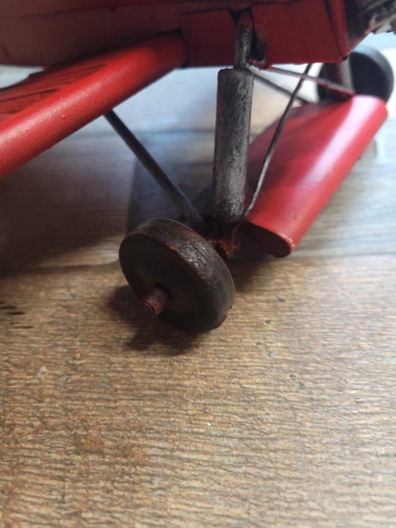 Vintage Metal Tri-wing Red Baron WWII Model Plane - Etsy