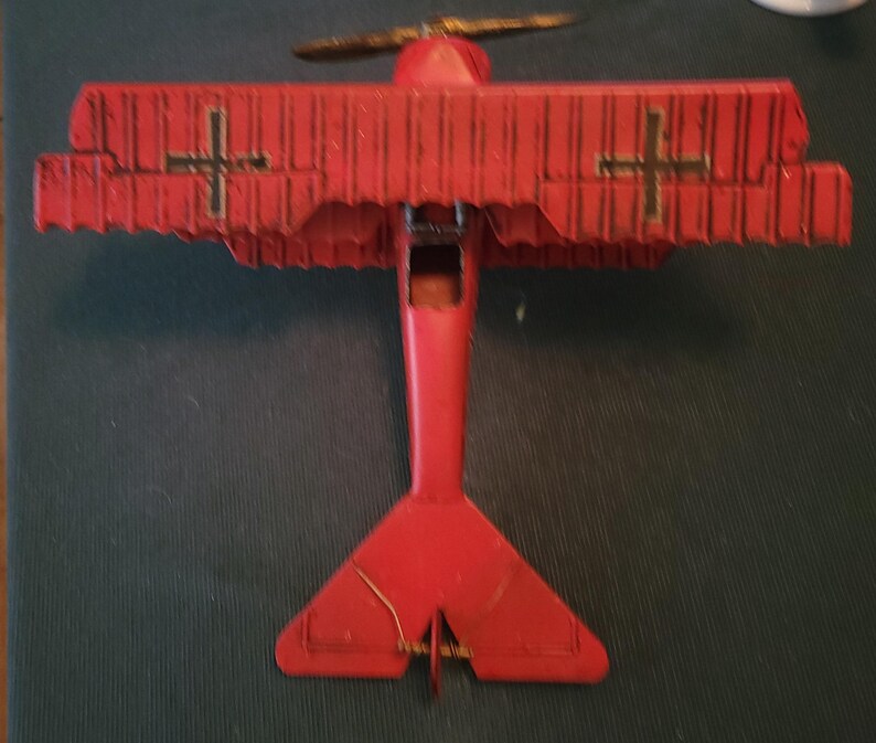 Vintage Metal Tri-wing Red Baron WWII Model Plane - Etsy