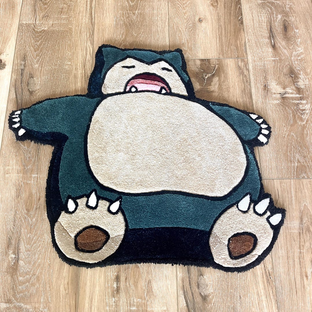 Handmade Tufted Snorlax Rug - Etsy
