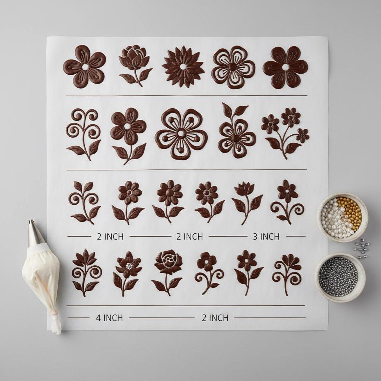 Easter Lilies Royal Icing Transfer Sheet Floral Cookie Decor Spring ...