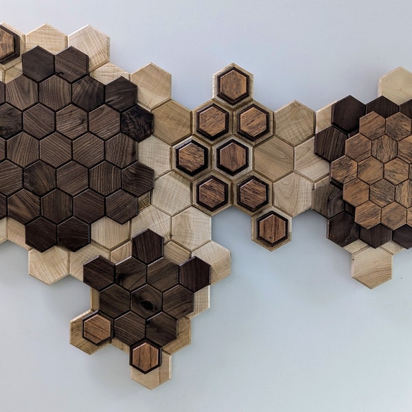 Hexagon Wall Art - Etsy
