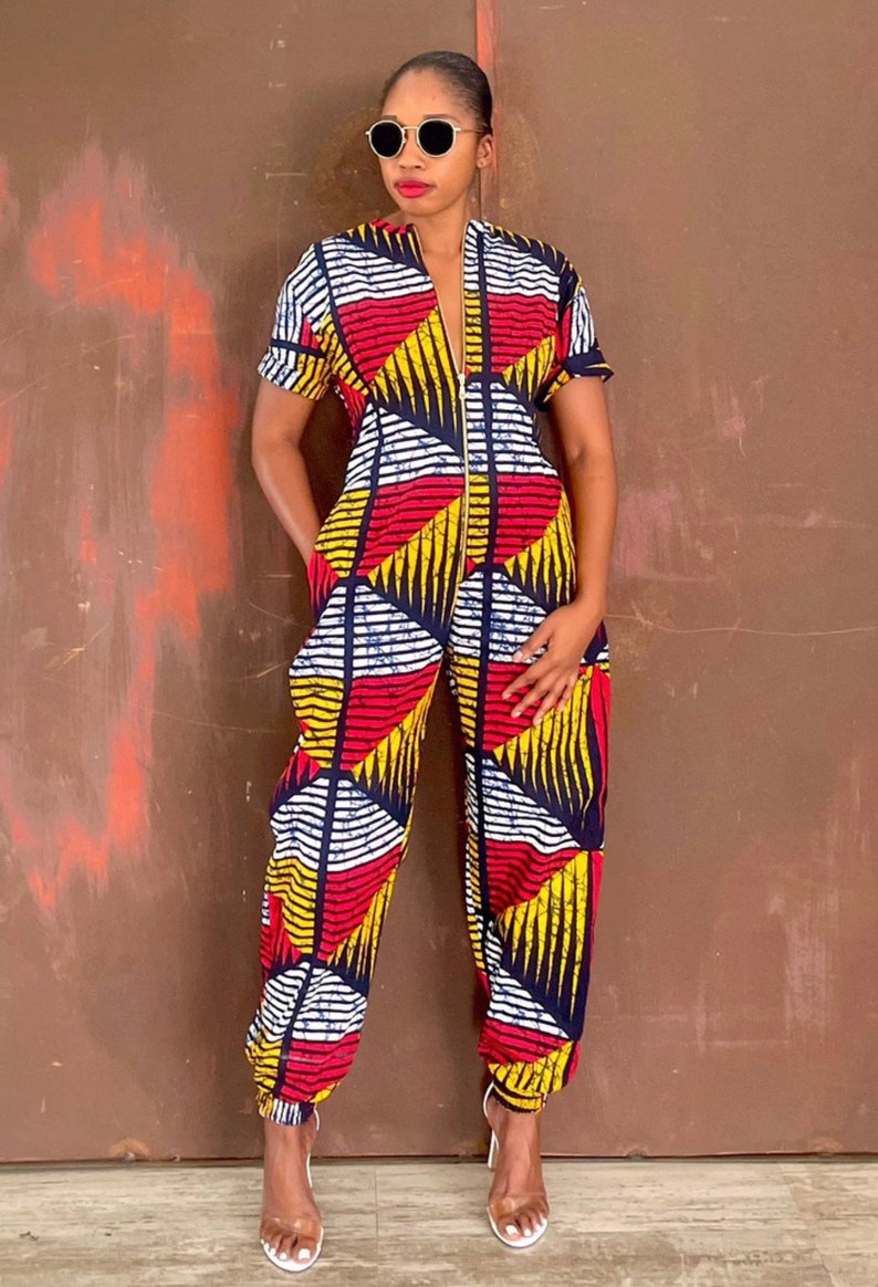 African Women Jumpsuit,african Clothing for Women,african Palazzo ...