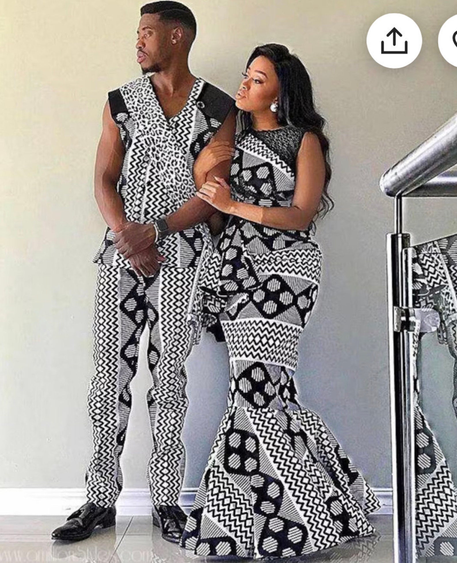 African Matching Couple Outfit for Photoshoot,african Matching Clothing ...