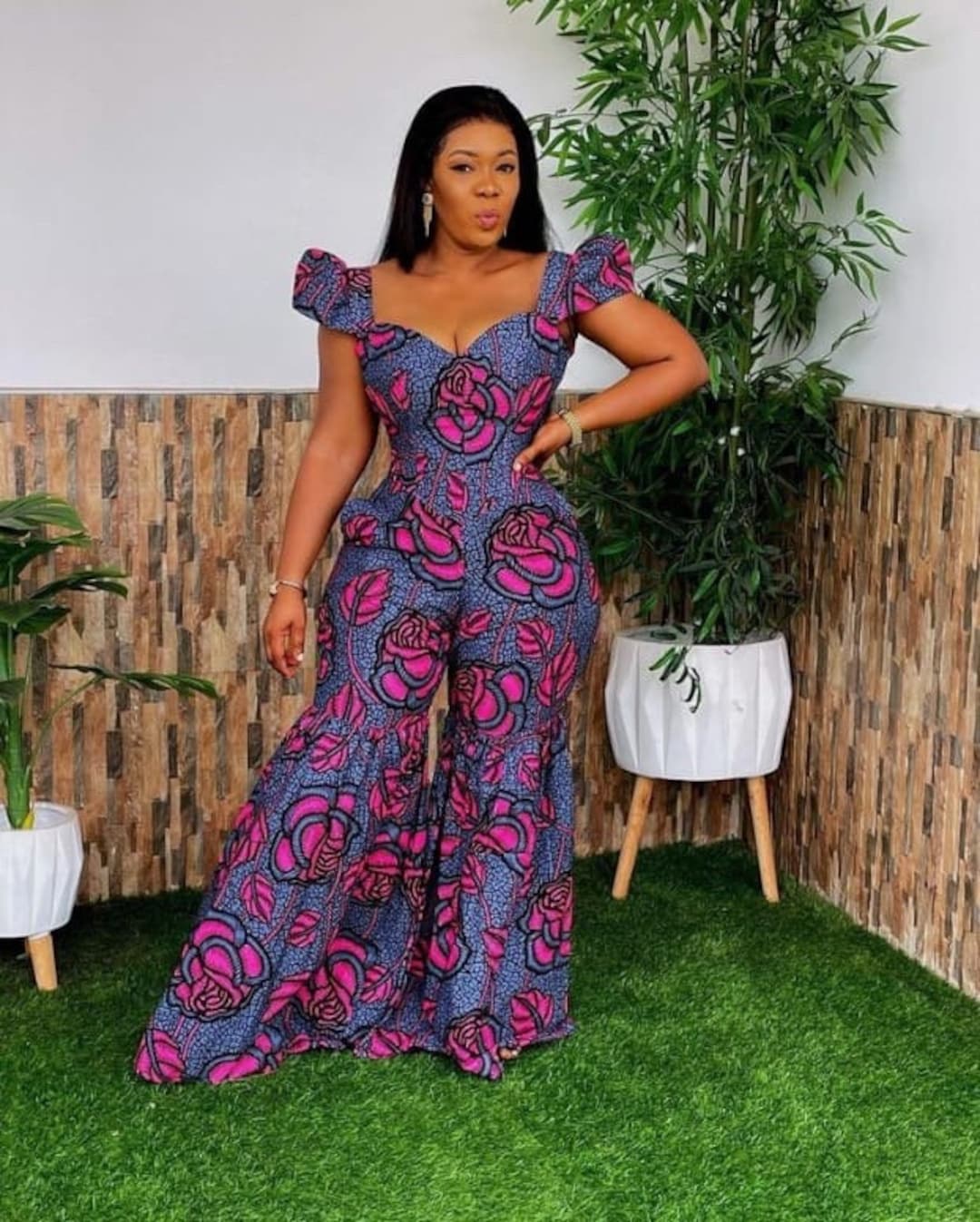 African Print Jumpsuit,custom African Jumpsuit,african Clothing for ...