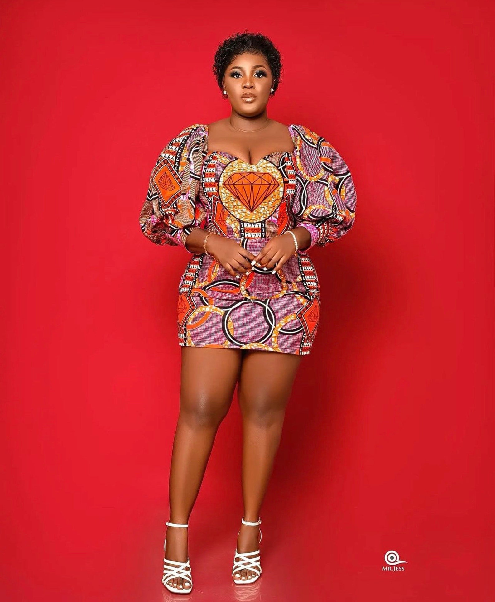 African Print Short Dress: Ankara Midi Dress, Women's Clothing - Etsy
