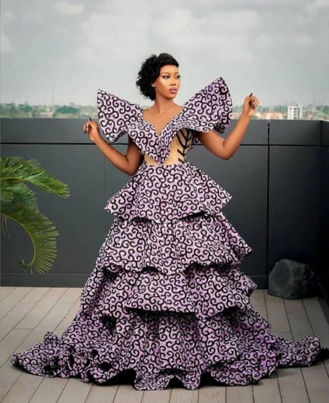 African Print Ball Gown: Ankara Gala Dress - Etsy