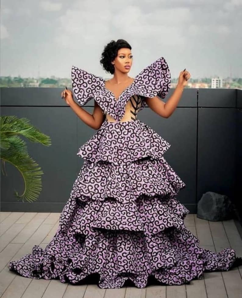 African Print Ball Gown: Ankara Gala Dress - Etsy