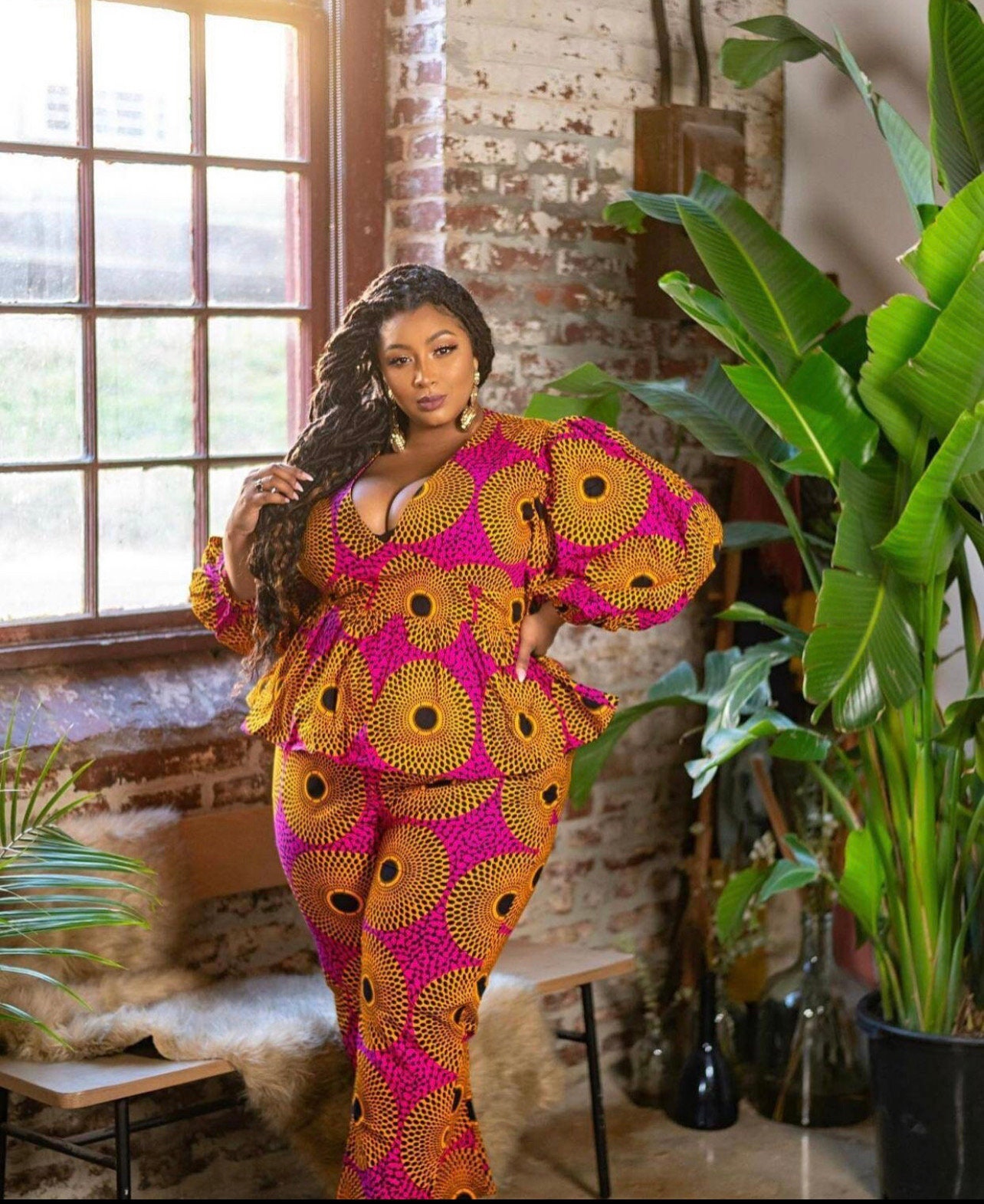 African Pant Suit For Women African Plus Size Pant Set Ankara Pant Set