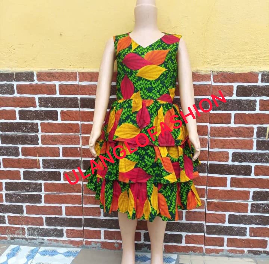 African Girls Dress for Pageant, African Birthday Dress for Kids ...