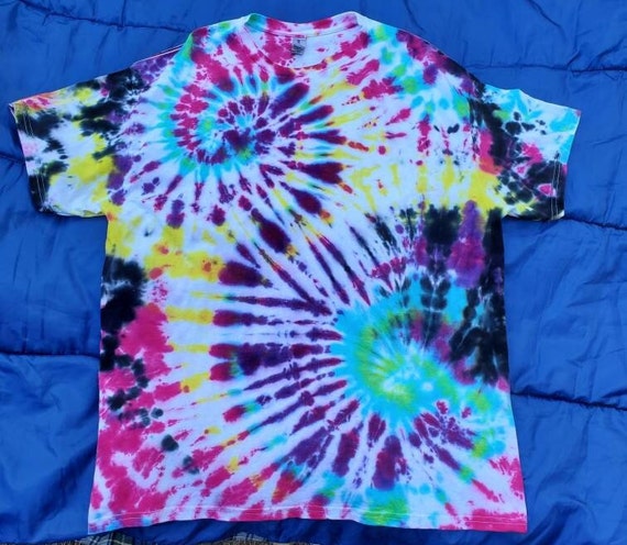 Double Spiral Tie Dye Size X-large Gildan Heavy - Etsy
