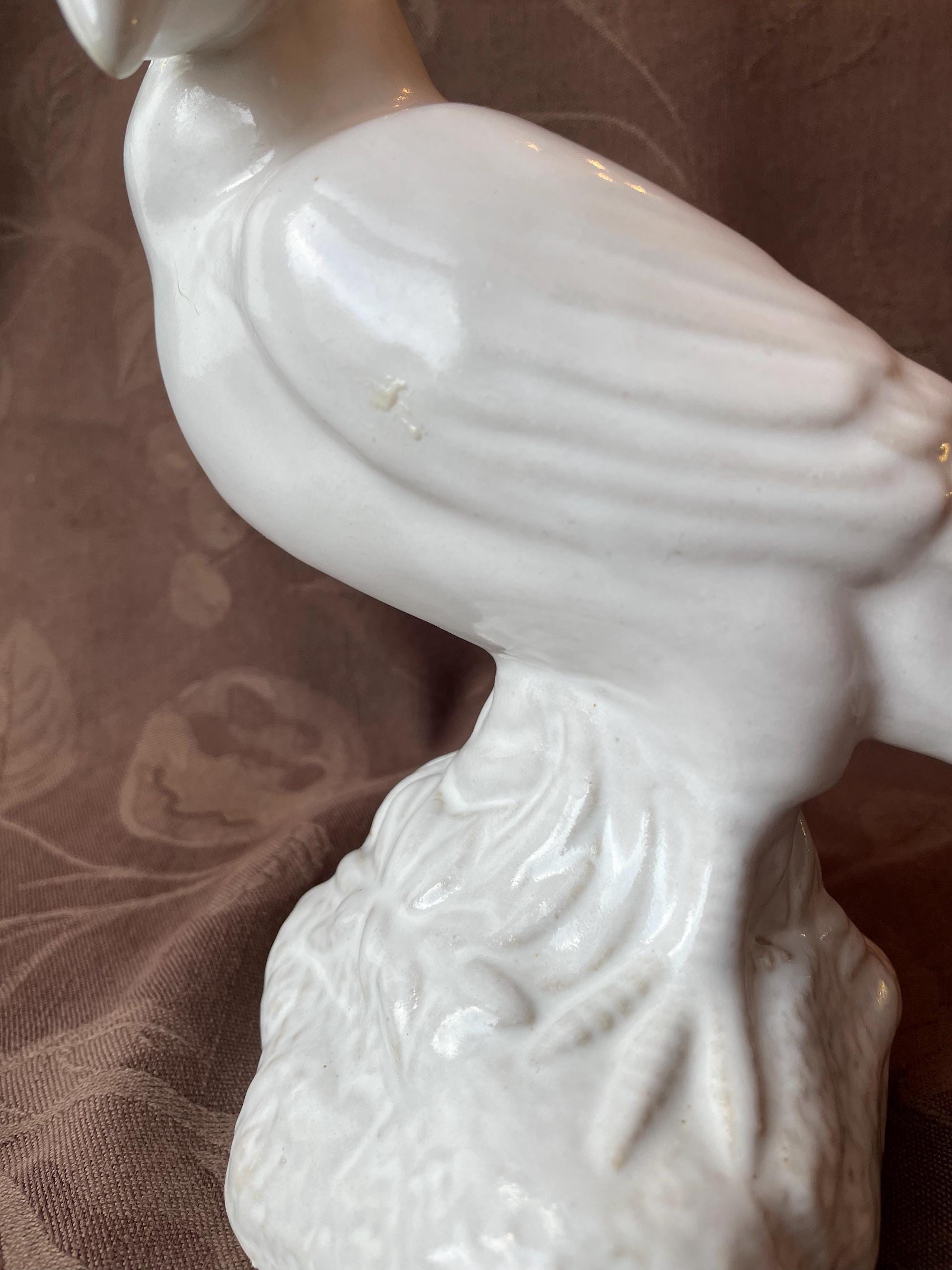 Vintage Japanese White Bird Figurine-mid Century Ceramic Sculpture - Etsy