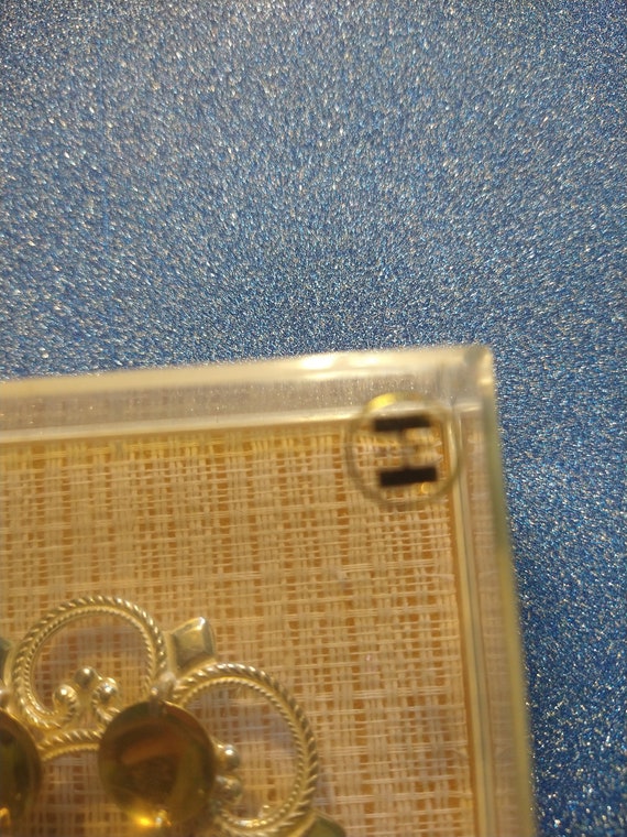 Vintage Sterling Silver Jousi Turku Wedding Brooch - Gem