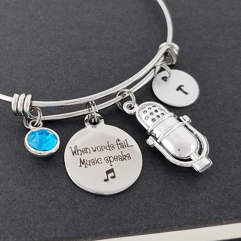 Music Charm Bracelet - Etsy