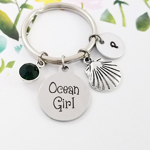 Sea Shell Keychain - Etsy