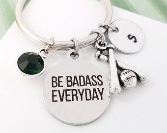 BASEBALL KEYCHAIN. Personalized Keychain. Baseball Bat. - Etsy