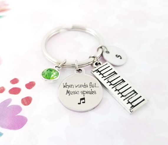 Piano Keychain Keyboard Keychain Musician Keychain Band | Etsy