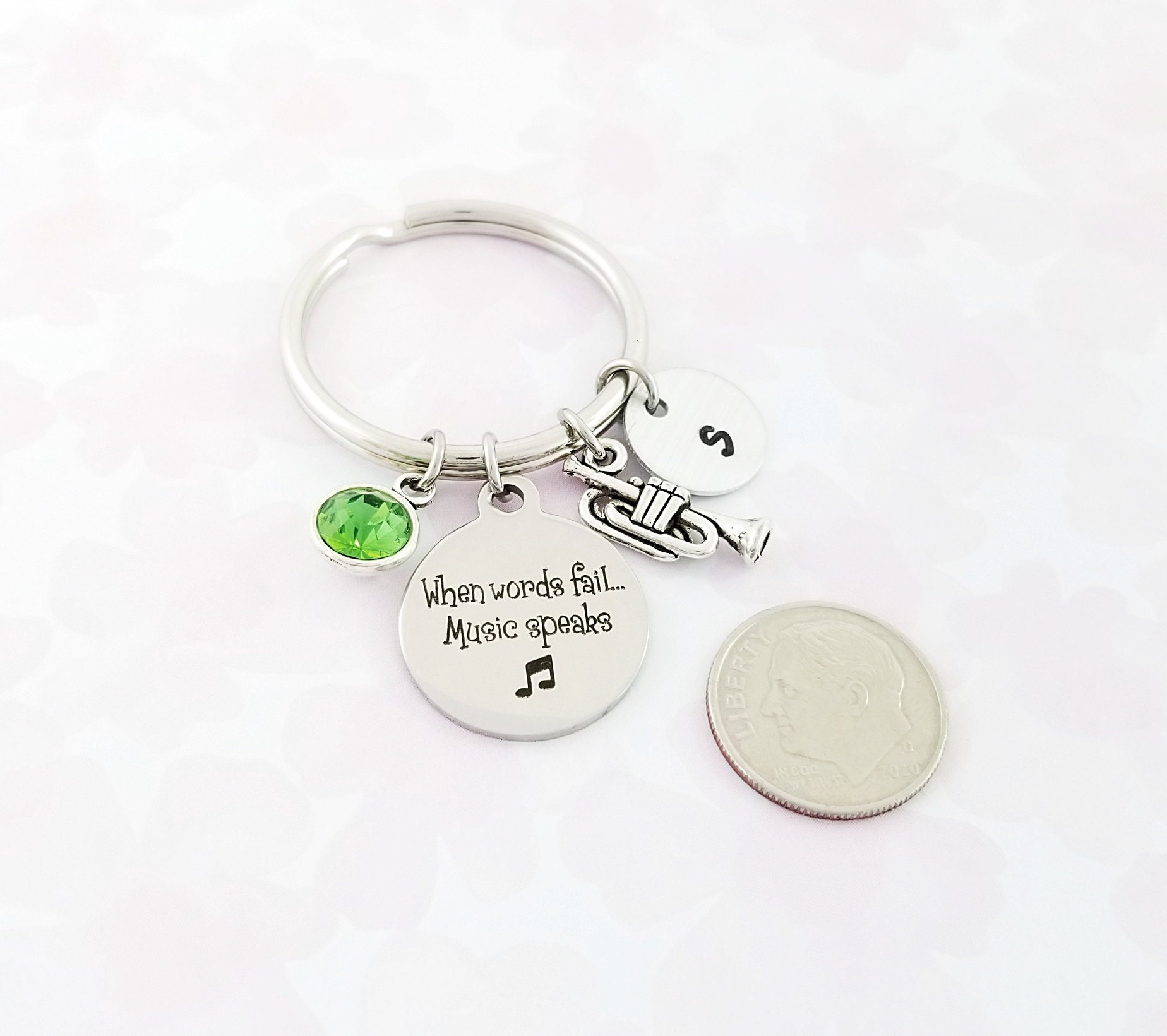 Trumpet Keychain Music Keychain Musician Keychain Band - Etsy