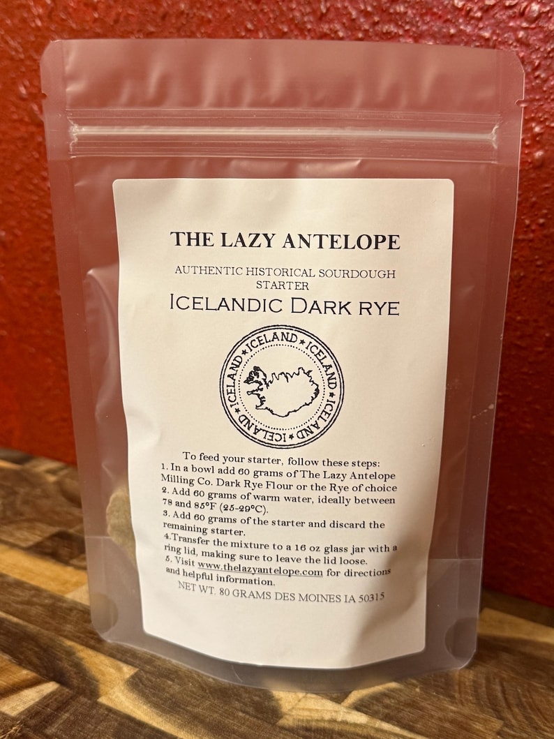 Icelandic Dark Rye Wet Sourdough Starter Culture - Etsy