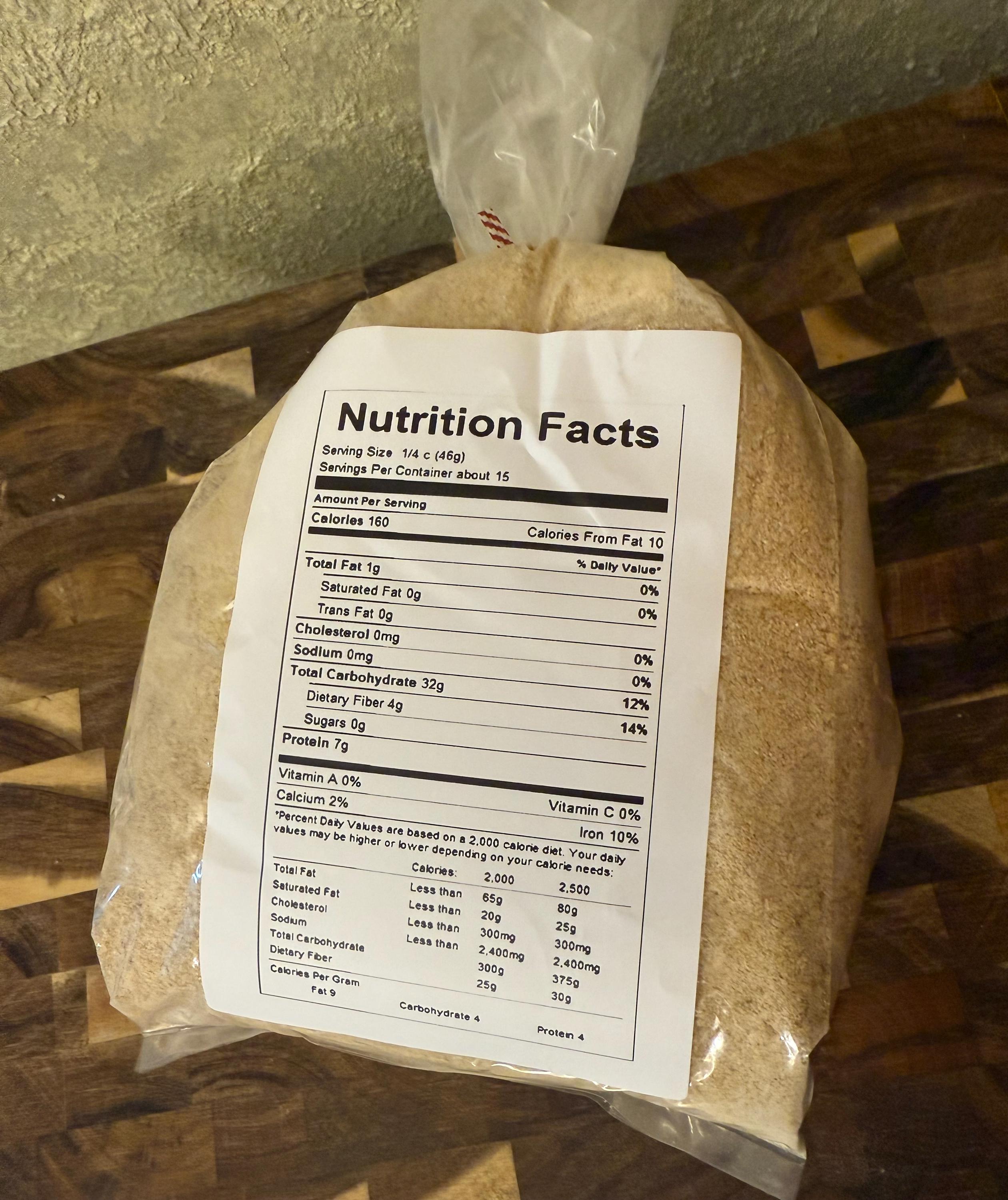 Freshly Milled 100% Kamut Khorasan Wheat Flour NET WT 48OZ (3LBS) 1.36 ...
