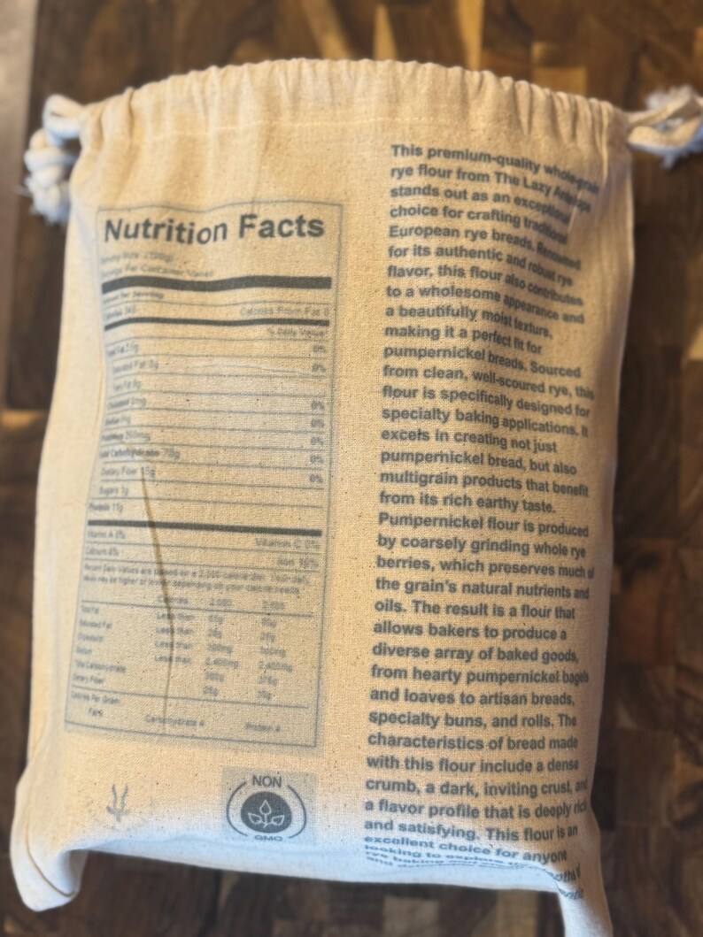 Freshly Milled Pumpernickel Flour NET WT 48OZ (3LBS) 1.36 Kg - Etsy