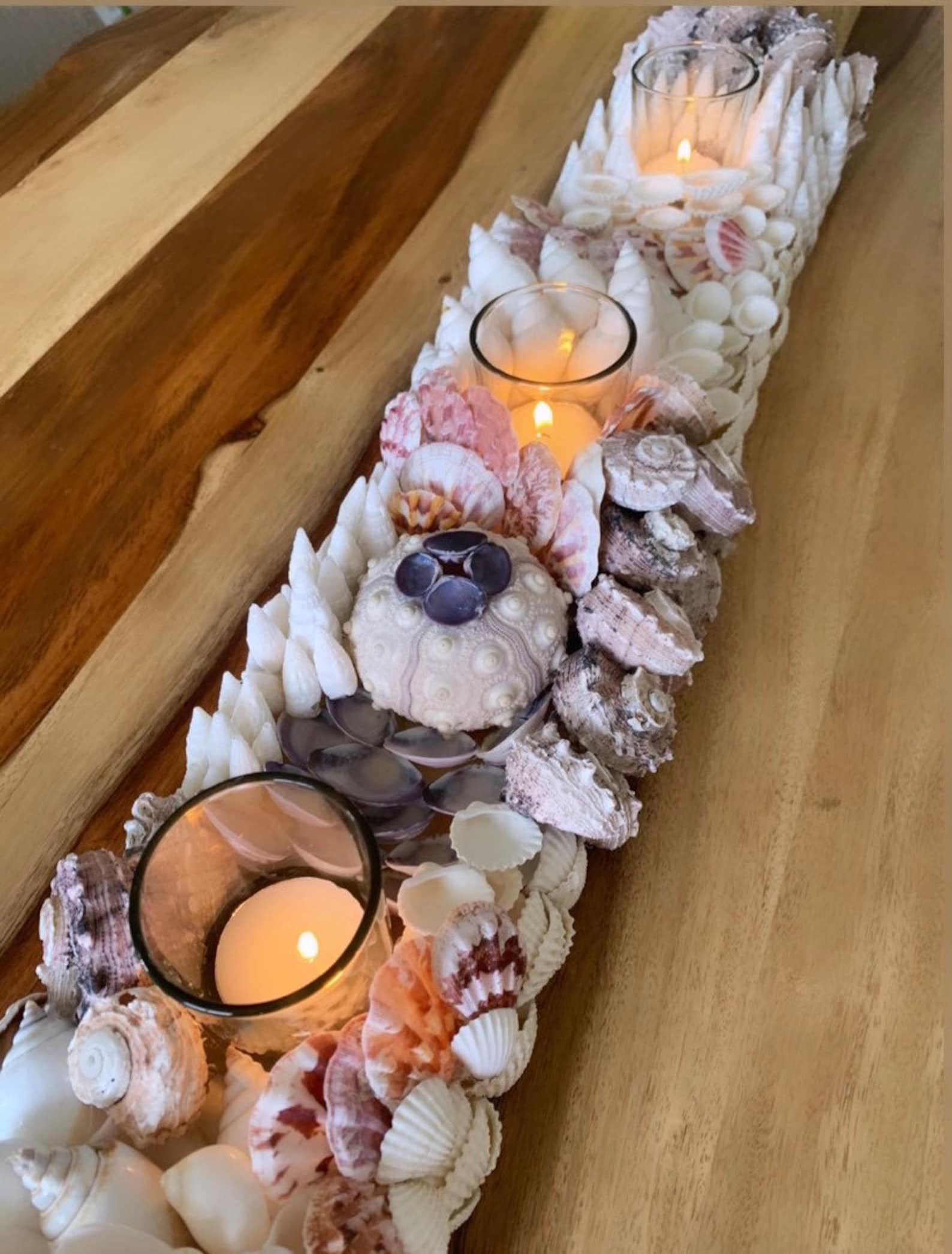 Seashell Candle Holder MERMAIDS GARDEN & DEEPSEA Shell Sculptures ...