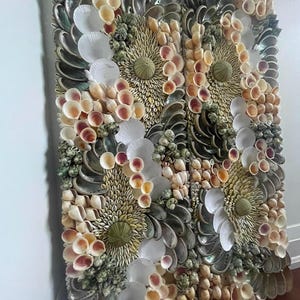 Sea Shell Wall Panels- Full Wall Mosaics All Natural Seashells Urchins ...