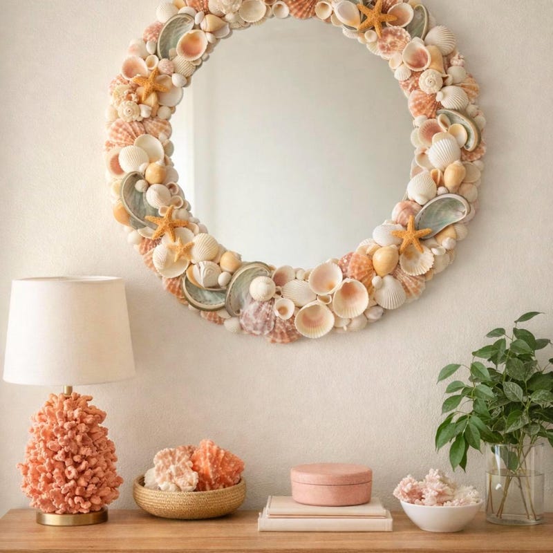 Seashell Mirror - Etsy