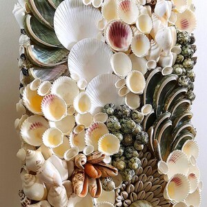 Sea Shell Wall Panels- Full Wall Mosaics All Natural Seashells Urchins ...