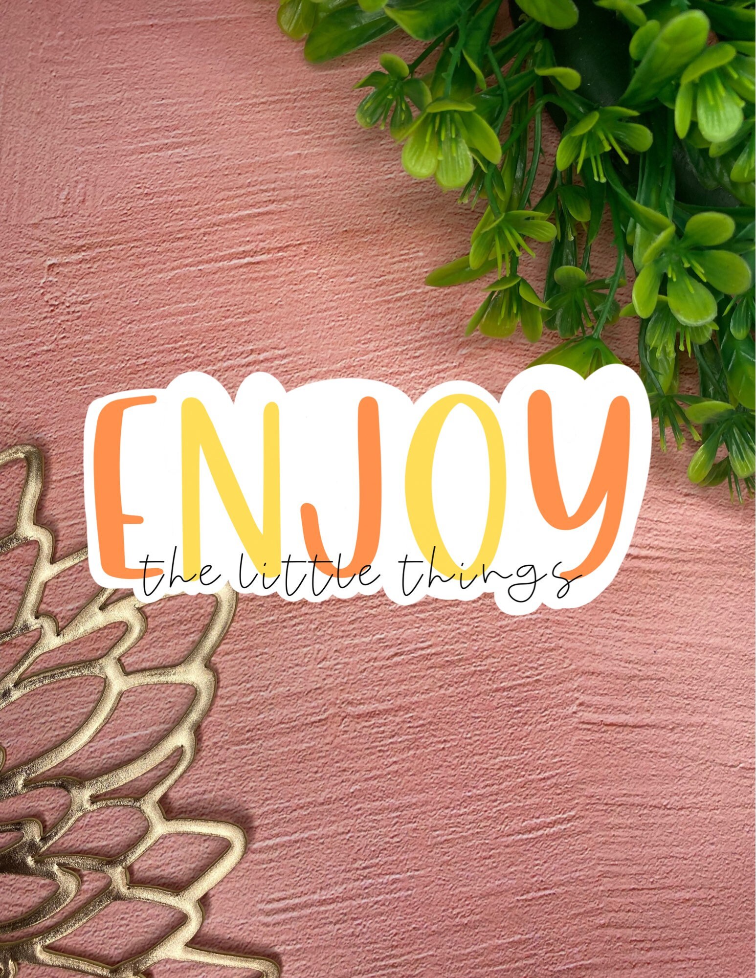 Enjoy the Little Things Sticker Summer Sticker Cute Sticker - Etsy