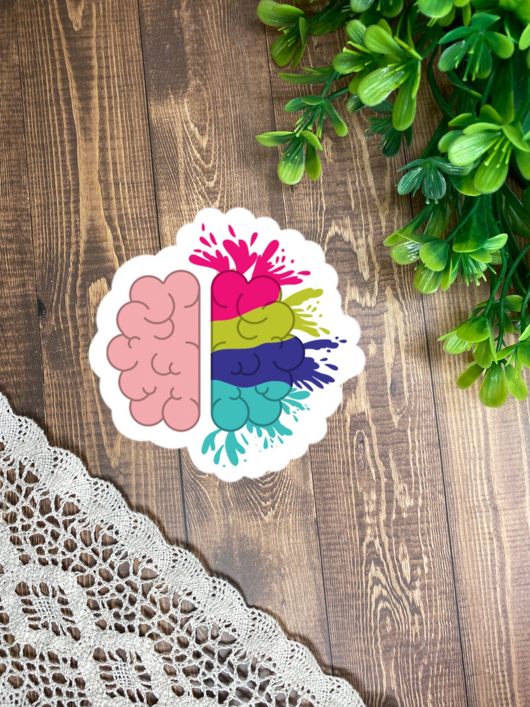 Artistic Mind Sticker, Brain Sticker, Artist Sticker, Laptop Sticker ...