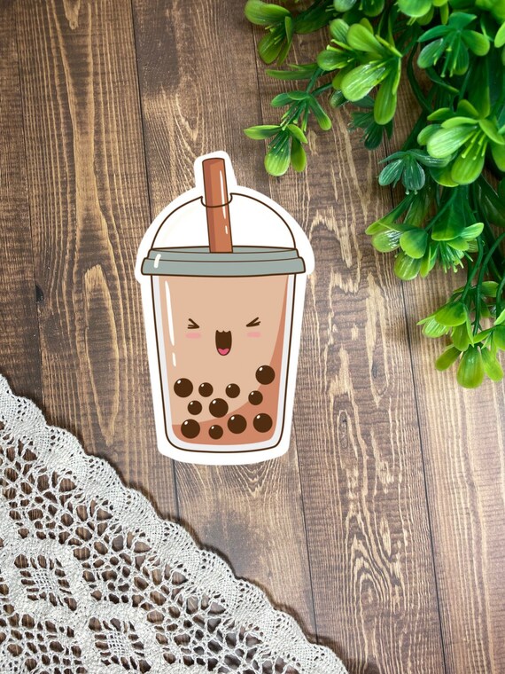 Bubble Tea Sticker Boba Tea Sticker Tea Sticker Vinyl | Etsy