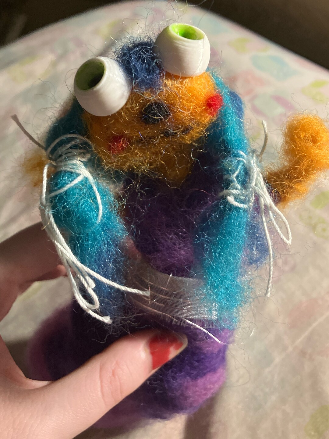 A Wool Pipe Cleaner Doll With Ponytails - Etsy