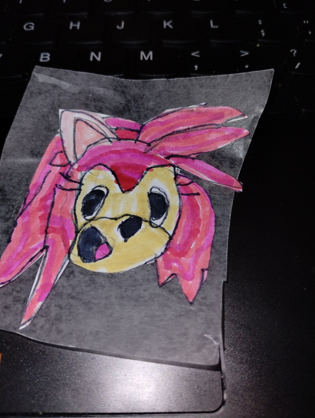 Hand Drawn Amy Sticker From Sonic - Etsy