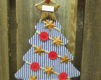 Denim Tree Ornament - Etsy