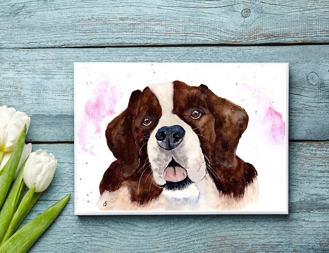 St. Bernard Card Dog Card Birthday Card Greeting Card - Etsy