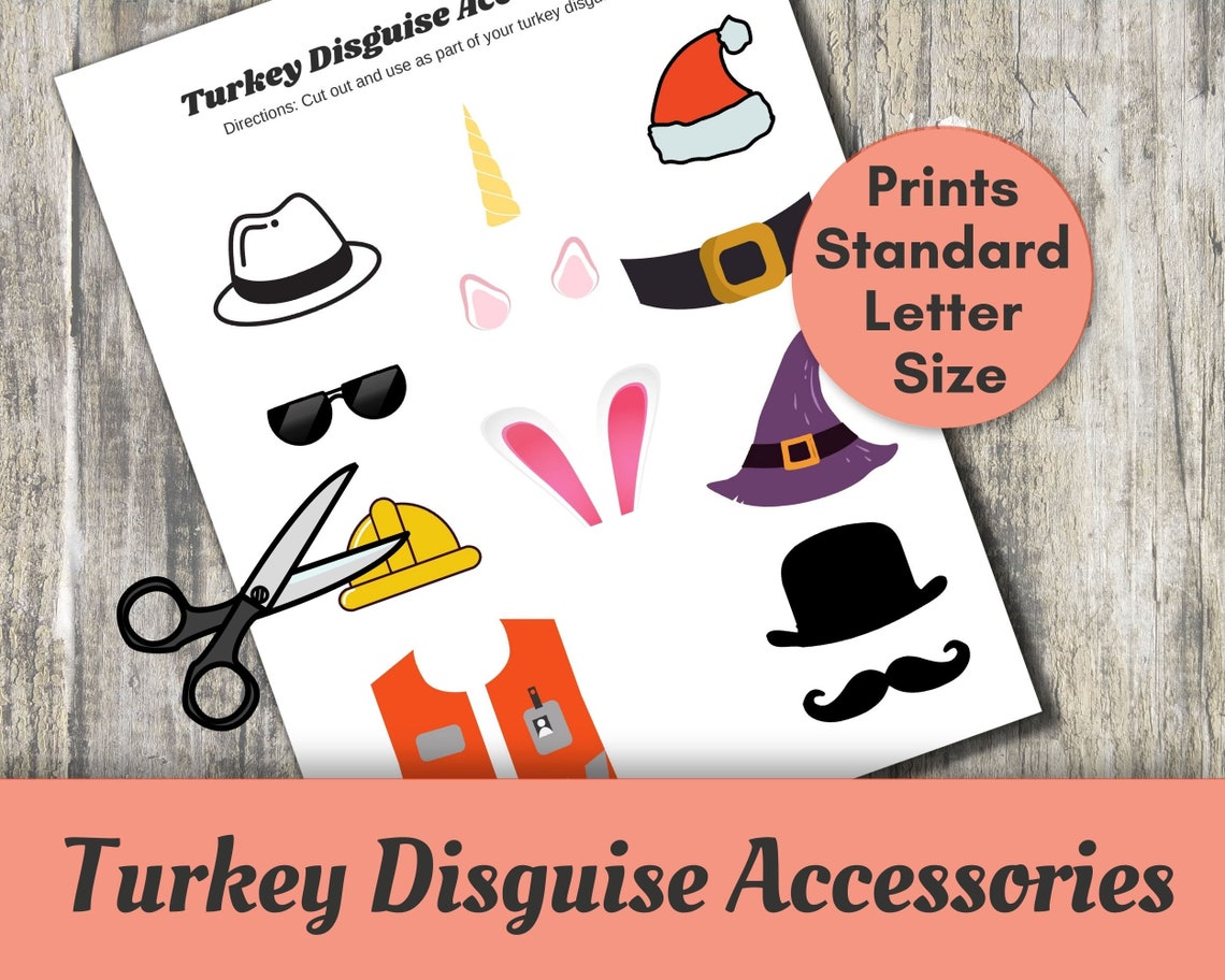 Turkey in Disguise Activity - Etsy