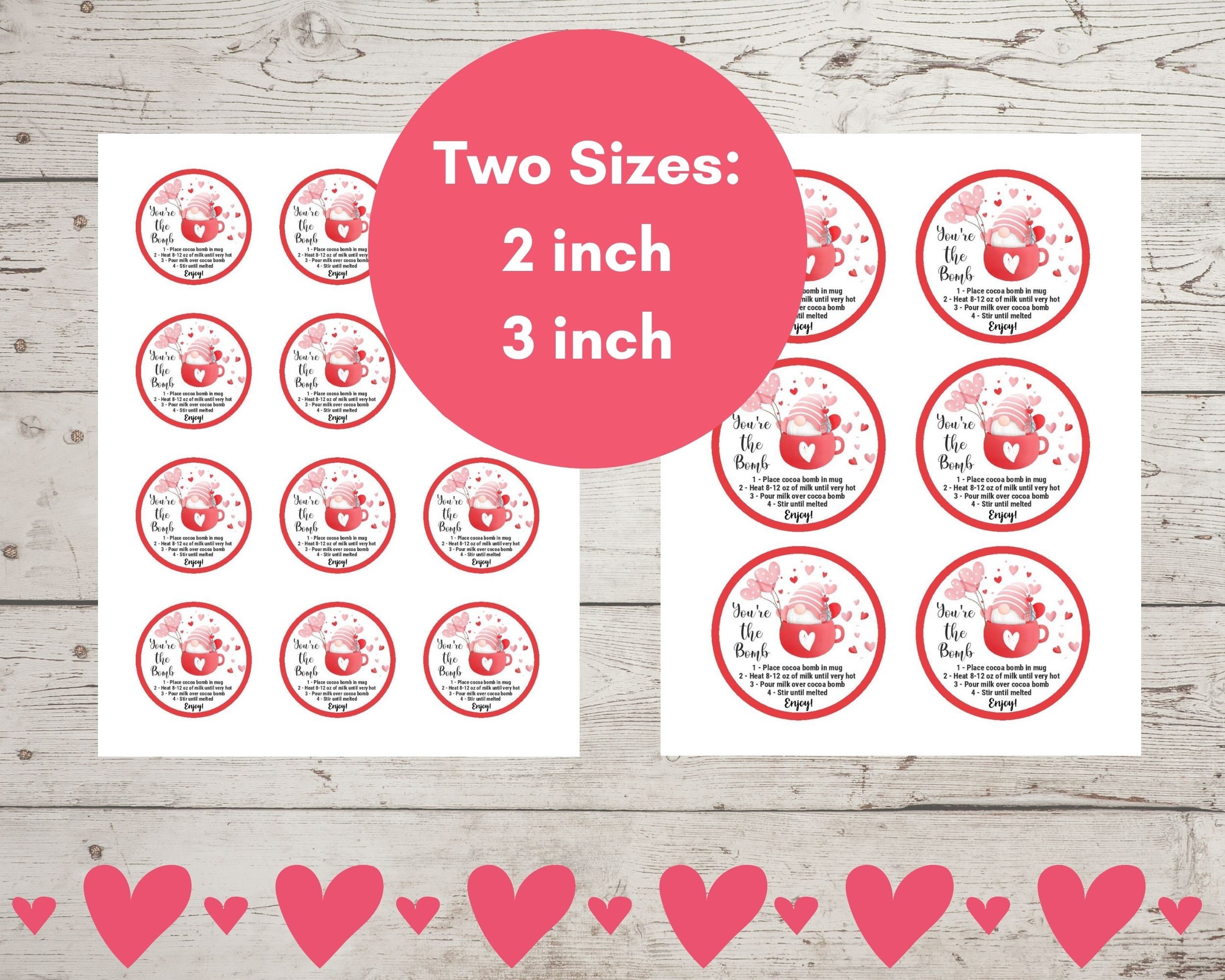 You're the Bomb Tags Bundle, Hot Cocoa Bomb Tags, Valentine Tag ...